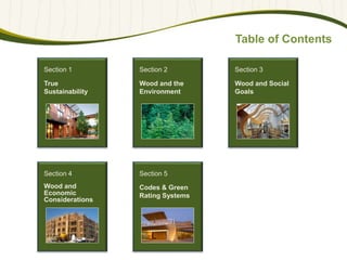 Wood A Natural Choice - How the Building Material Contributes to ...