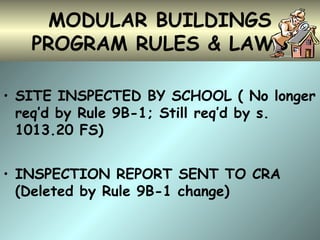 CEU_LAWS_RULES 2.ppt Florida modular buildings | PPT