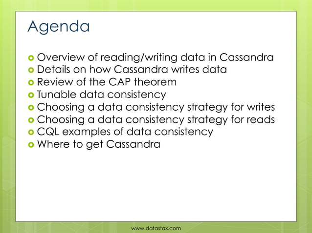 Understanding Data Consistency in Apache Cassandra | PPT