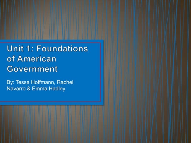 Foundations of American Government | PPTX