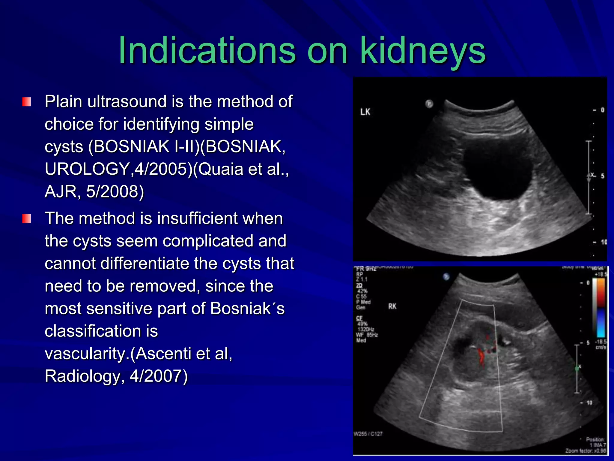 Ceus bosniak classification of renal cysts | PDF