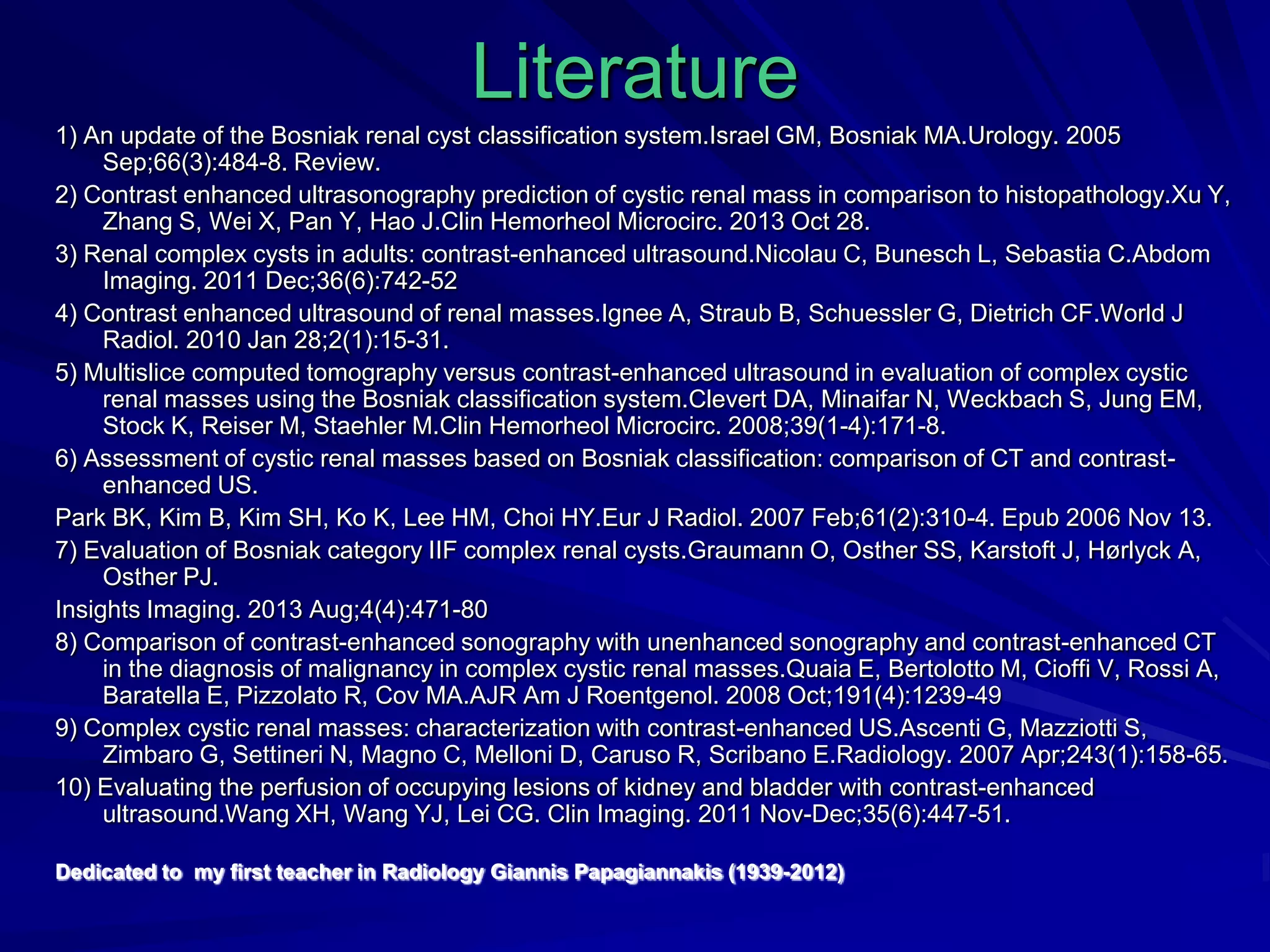 Ceus bosniak classification of renal cysts | PDF