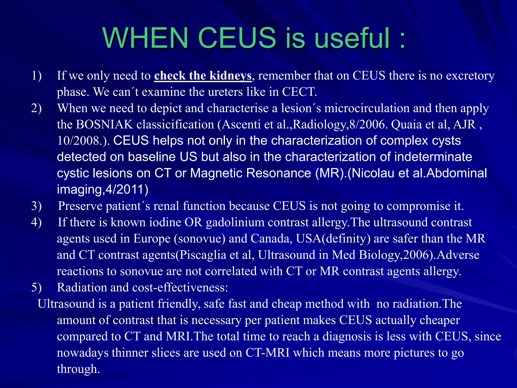 Ceus bosniak classification of renal cysts | PDF