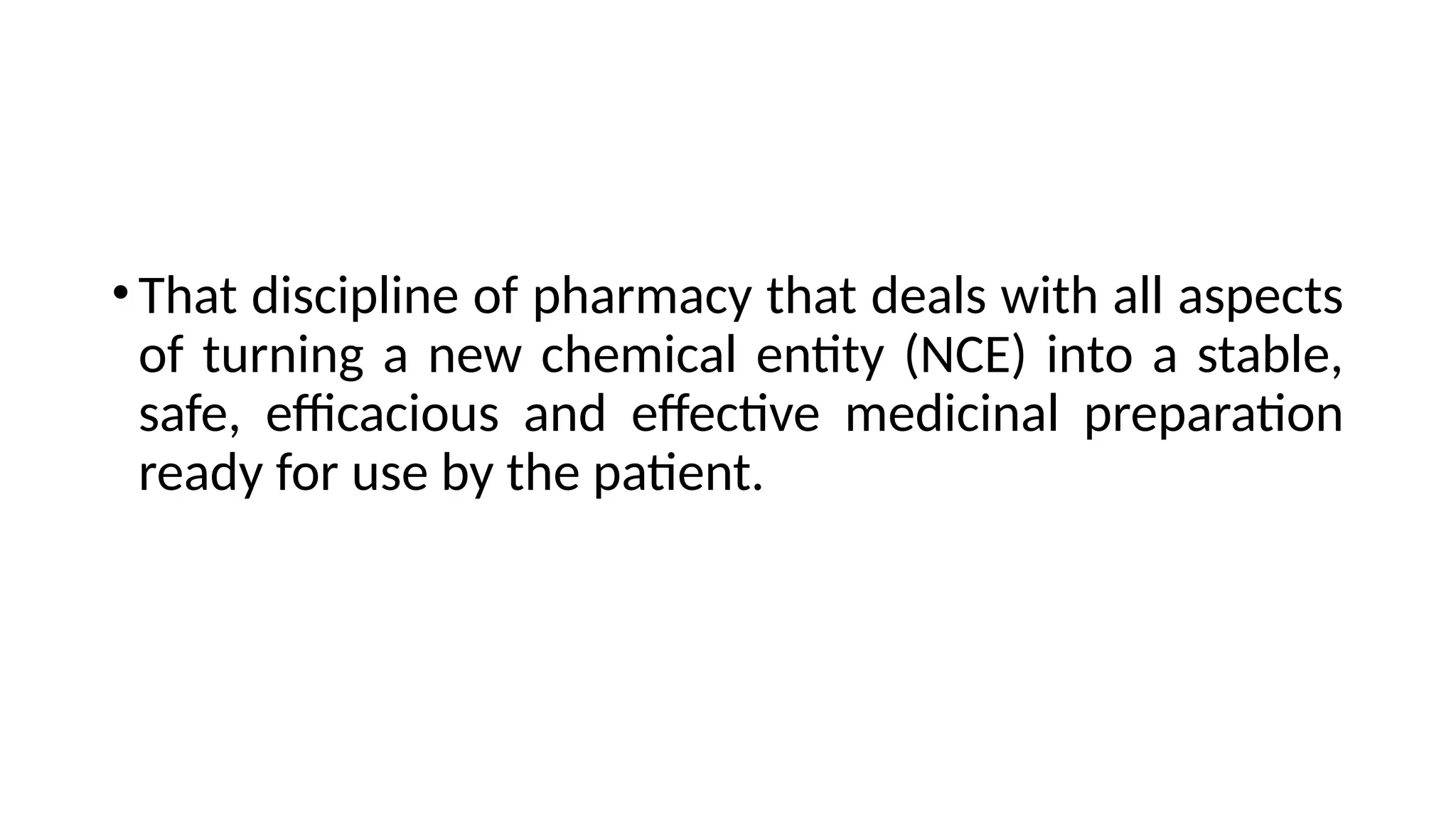 A brief introduction to pharmaceutics first undergraduate pharmacy ...