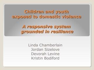 Childhood Exposure to Domestic Violence and Health | PPT