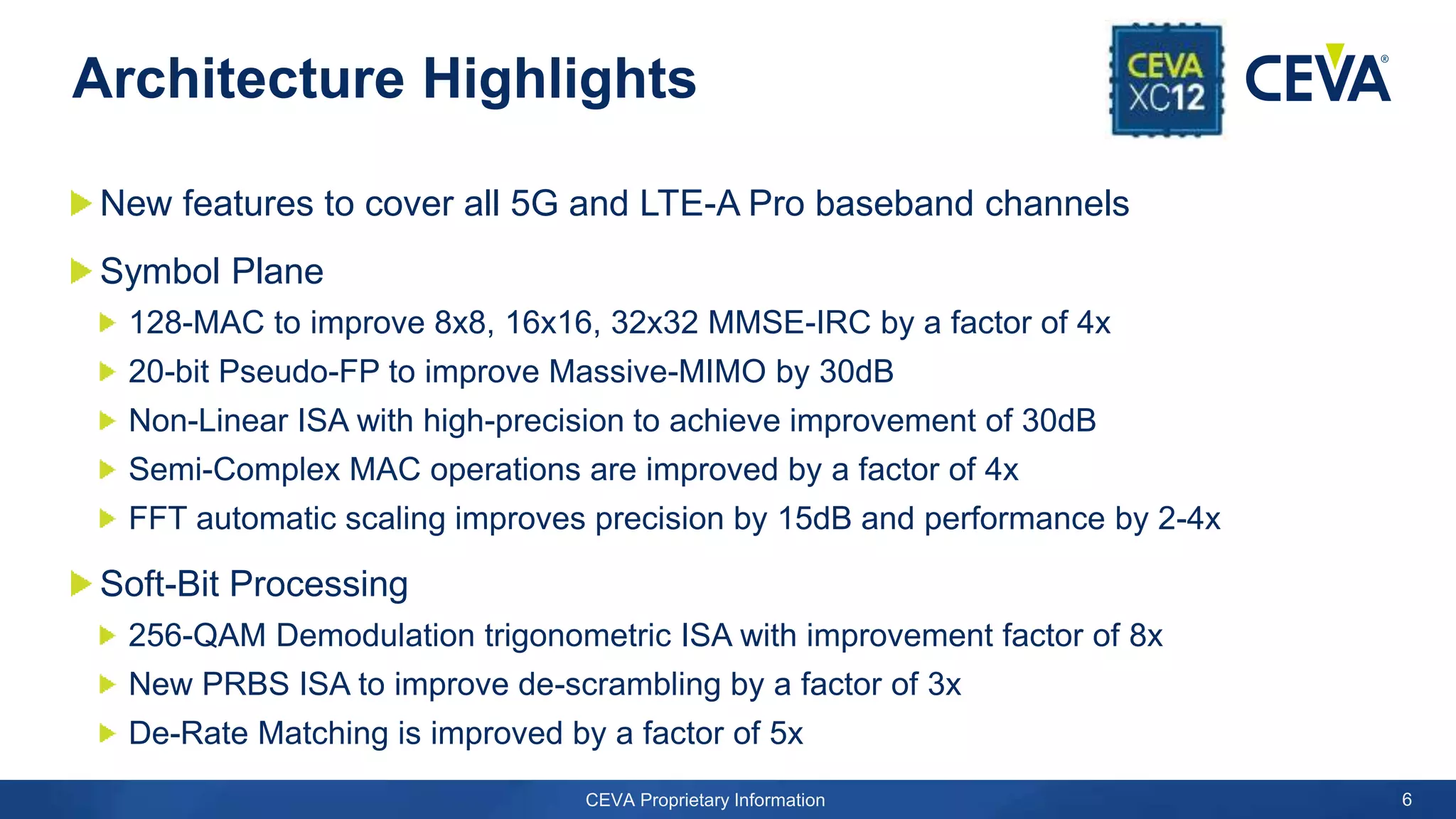 Introducing the CEVA-XC12 DSP | PPTX