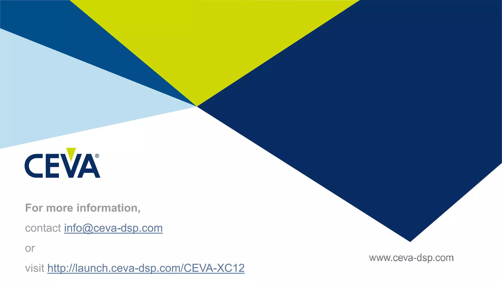 Introducing the CEVA-XC12 DSP | PPTX