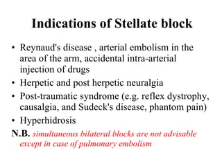 Paravertebral Cevical Sympathetic Block | PPT | Death, Injury, or ...