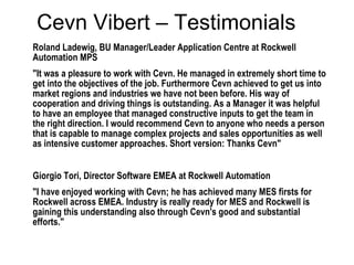 Cevn Vibert Introduction Presentation | PPT