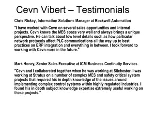 Cevn Vibert Introduction Presentation | PPT