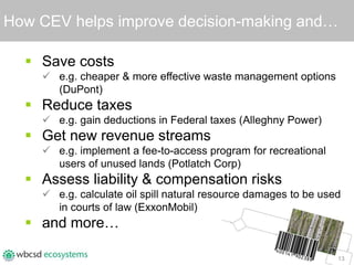 Cev workshop jan 12 wbcsd slides | PPT