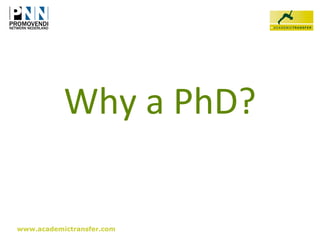 Why A PhD | PPT