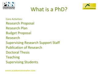 Why A PhD | PPT