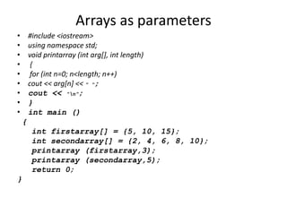 C++ examples &revisions