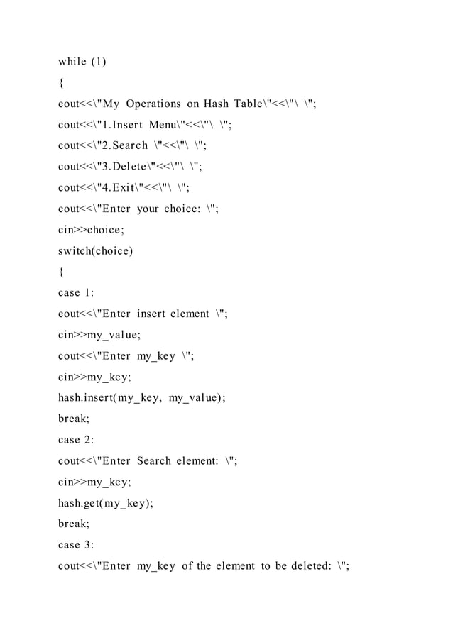 (C++ exercise) 3. Implement a circular, doubly linked list with a ha.docx