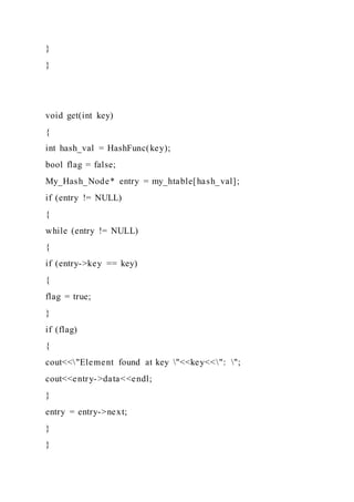 (C++ exercise) 3. Implement a circular, doubly linked list with a ha.docx