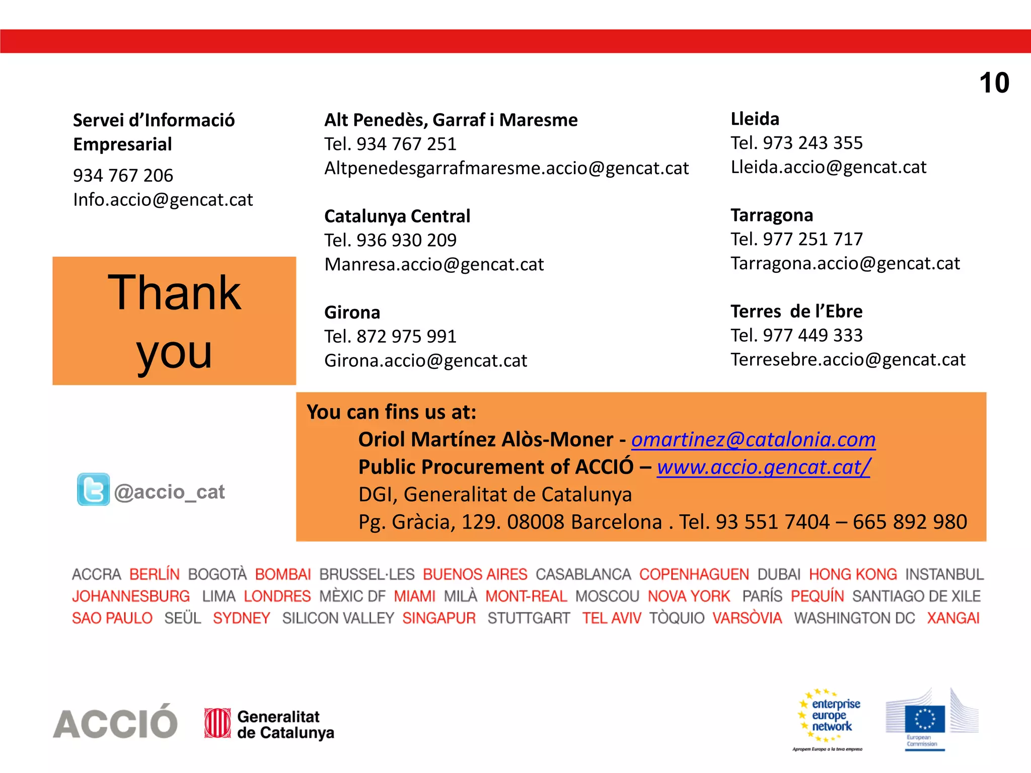 Catalan Government: turning Global Climate Challenges into opportunities for the local Green ...