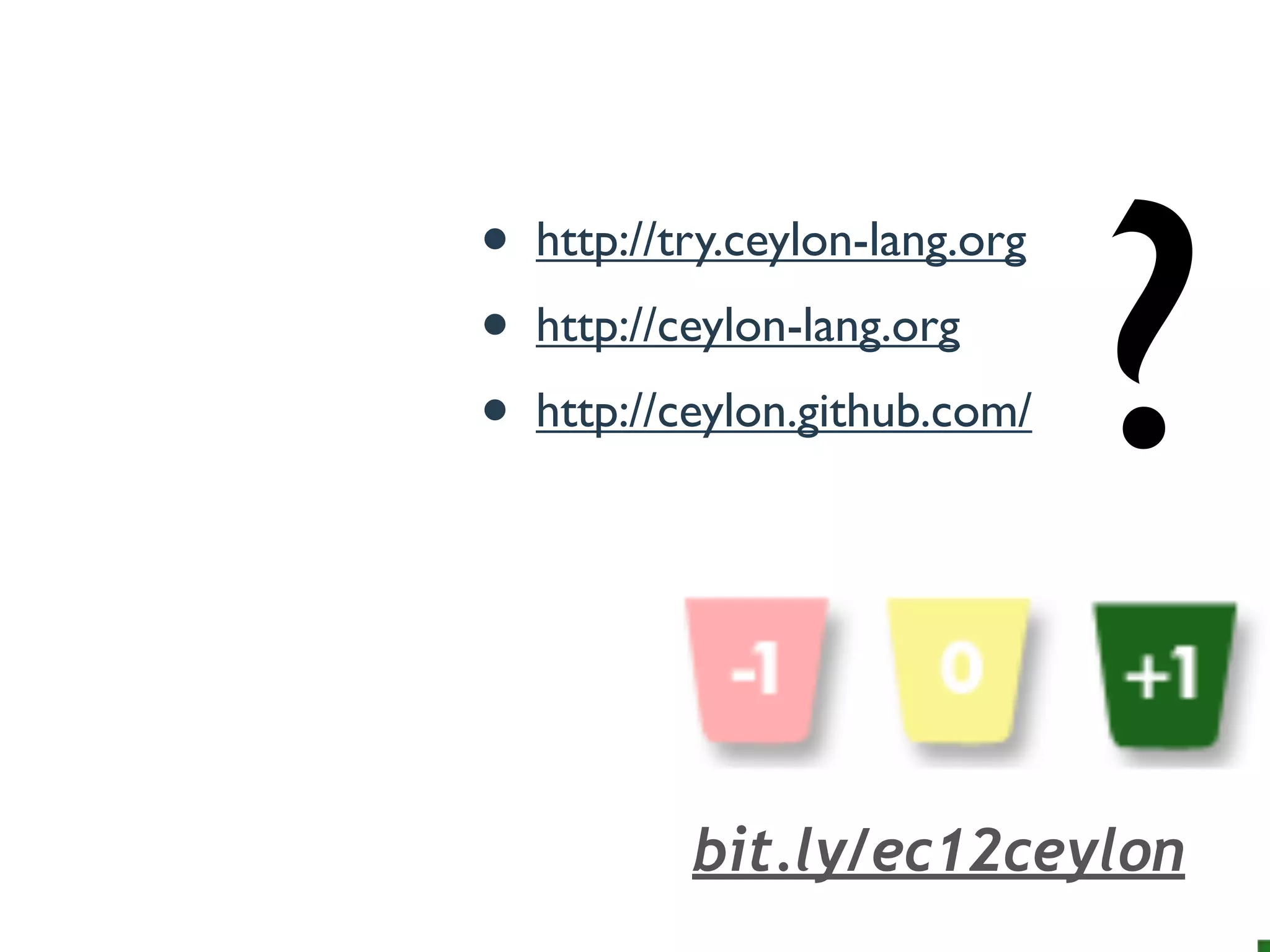 Ceylon - the language and its tools | KEY