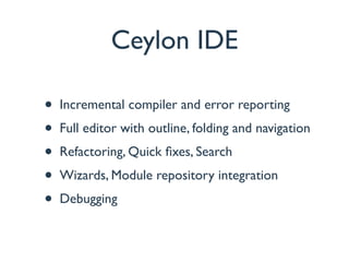 Ceylon - the language and its tools | KEY