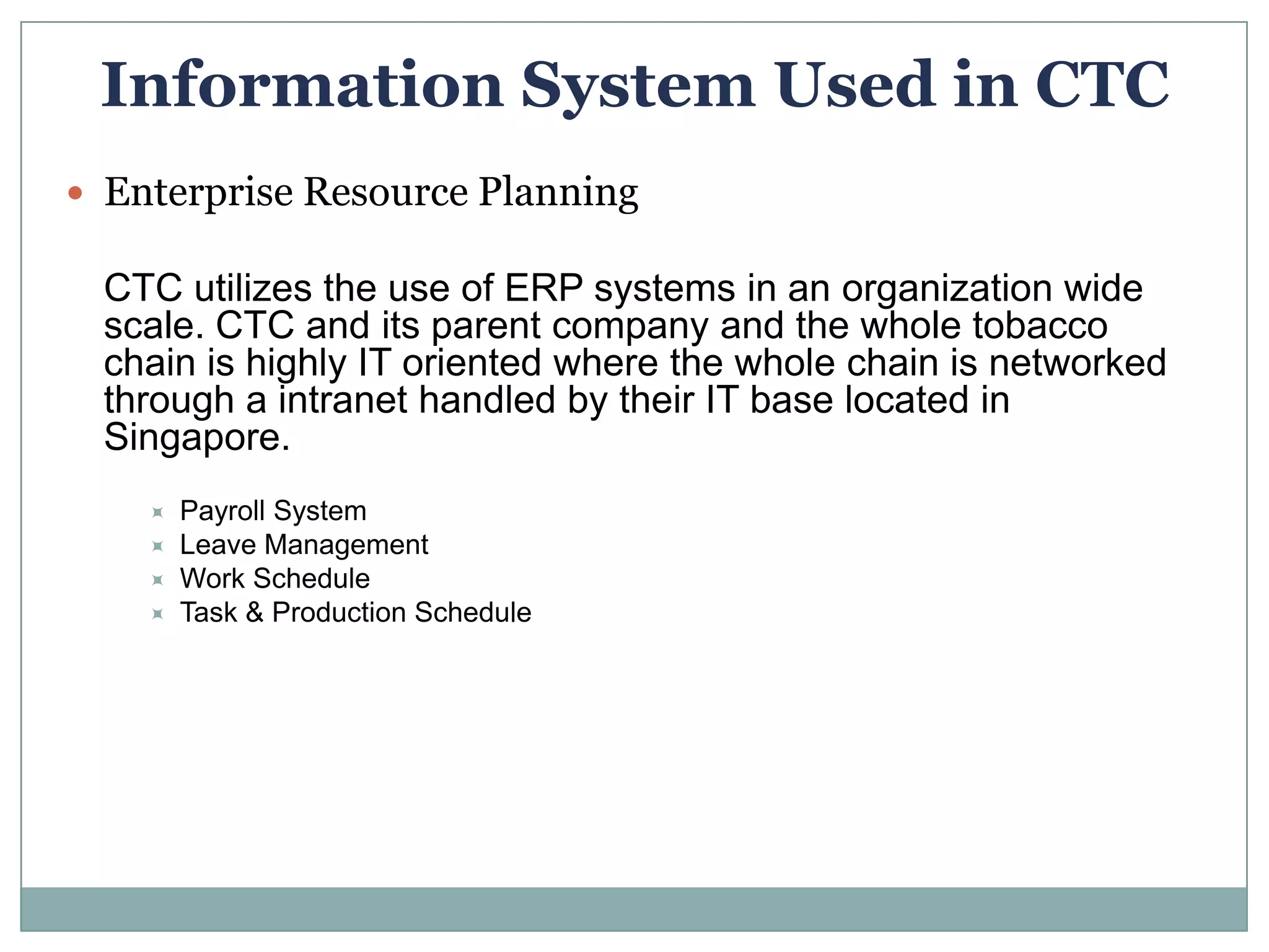 Ceylon tobacco company (ctc) | PPTX
