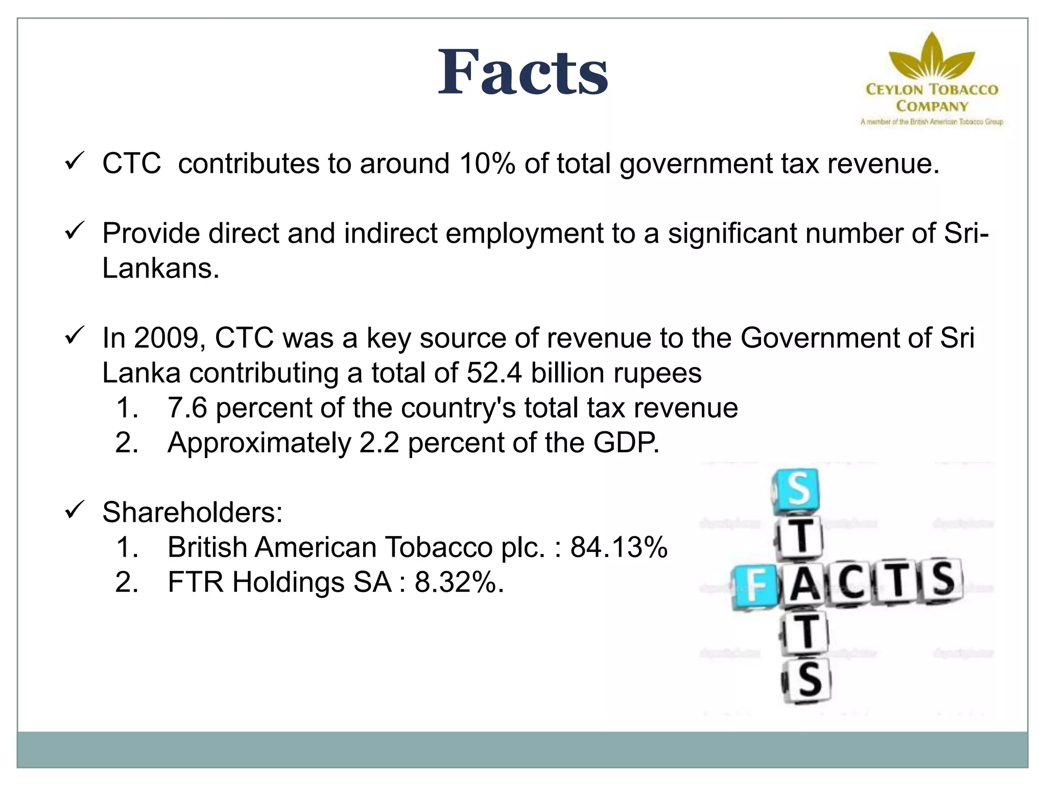 Ceylon tobacco company (ctc) | PPTX