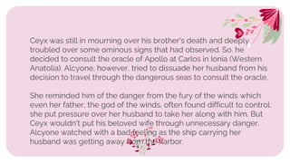 Ceyx and Alcyone | PPTX