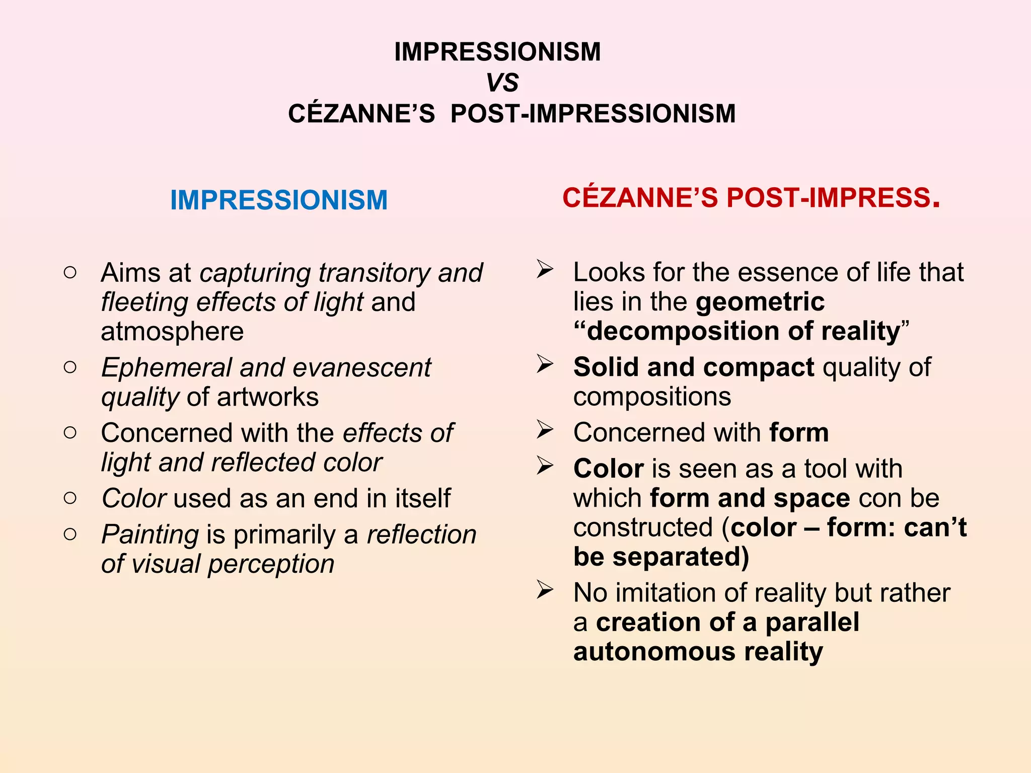 Cezanne post impressionism | PPT