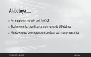Do It With SQL - Journey to the Center of Database Worlds | PPT