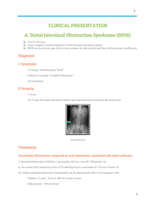 Cystic fibrosis of the GIT | PDF