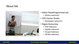 How to Design a Good Database | PPT