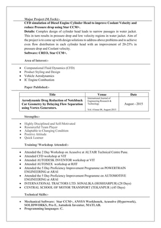 Abhishek @ ARAI | PDF