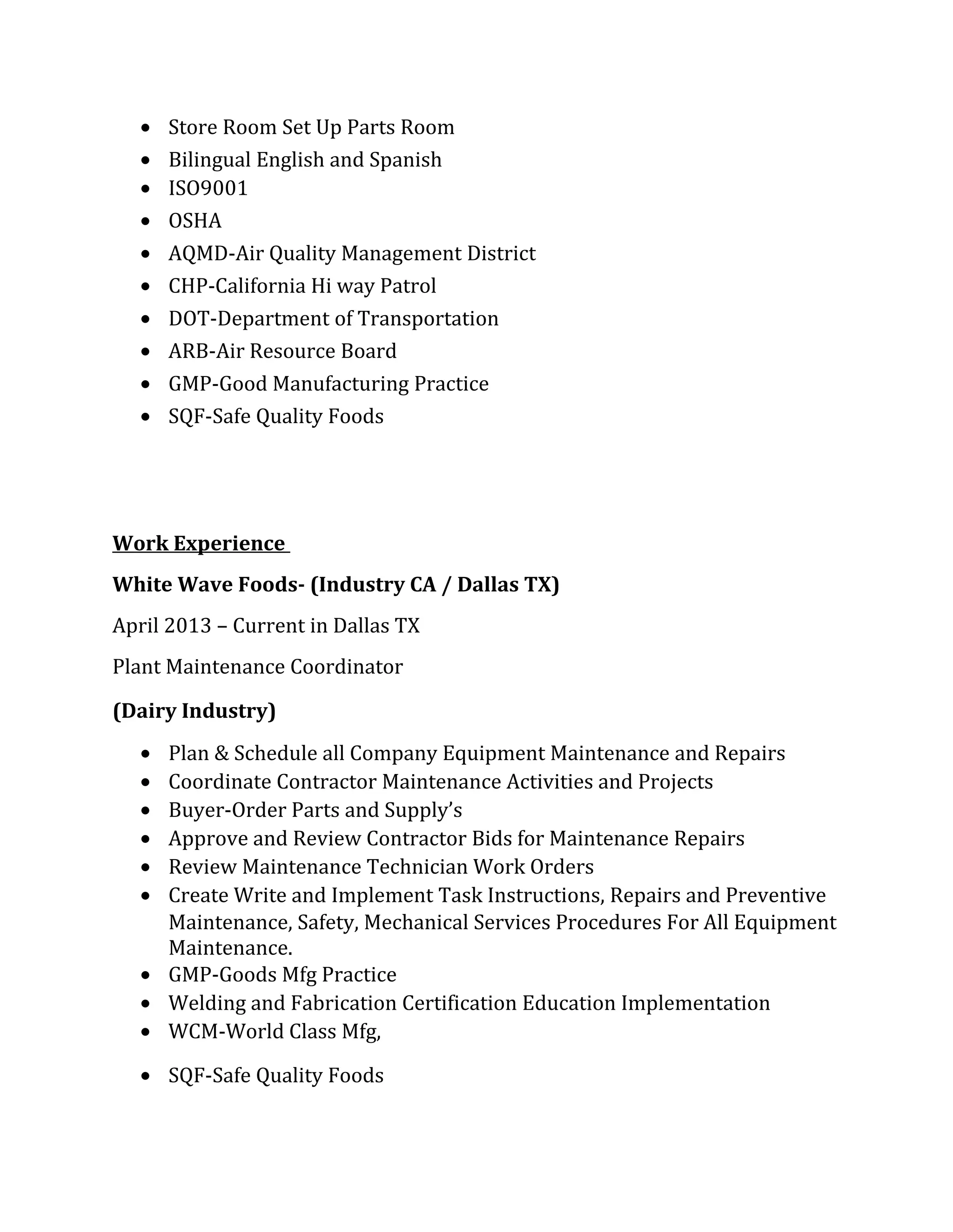 Rob Castro Resume 2016 | DOC