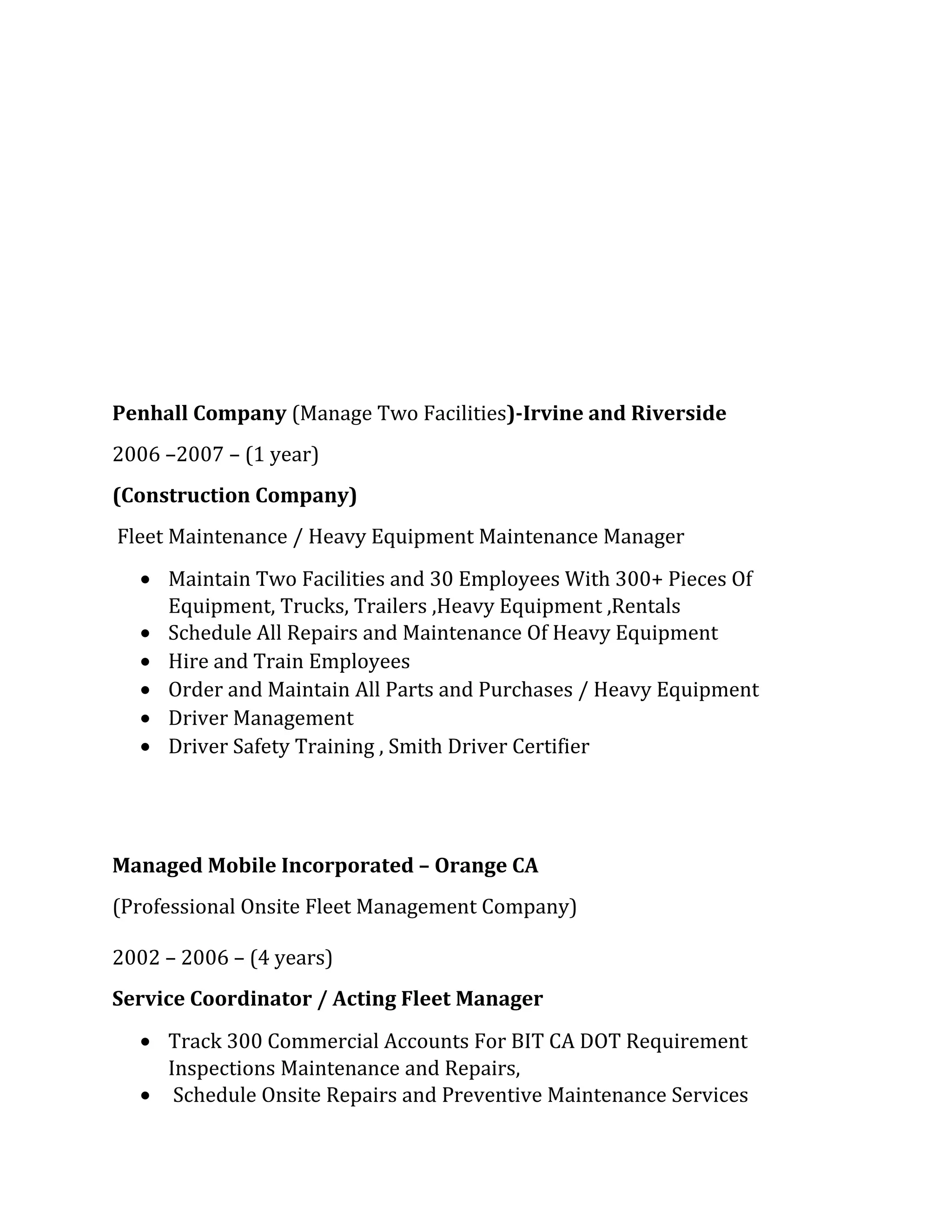 Rob Castro Resume 2016 | DOC