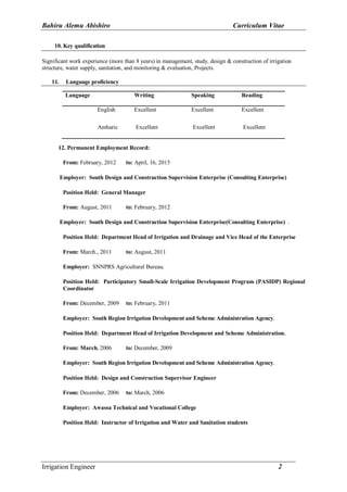 Bahiru CV.reviseduped | PDF