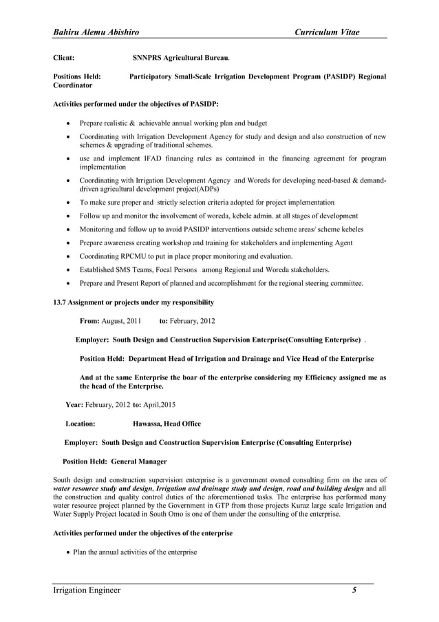 Bahiru CV.reviseduped | PDF