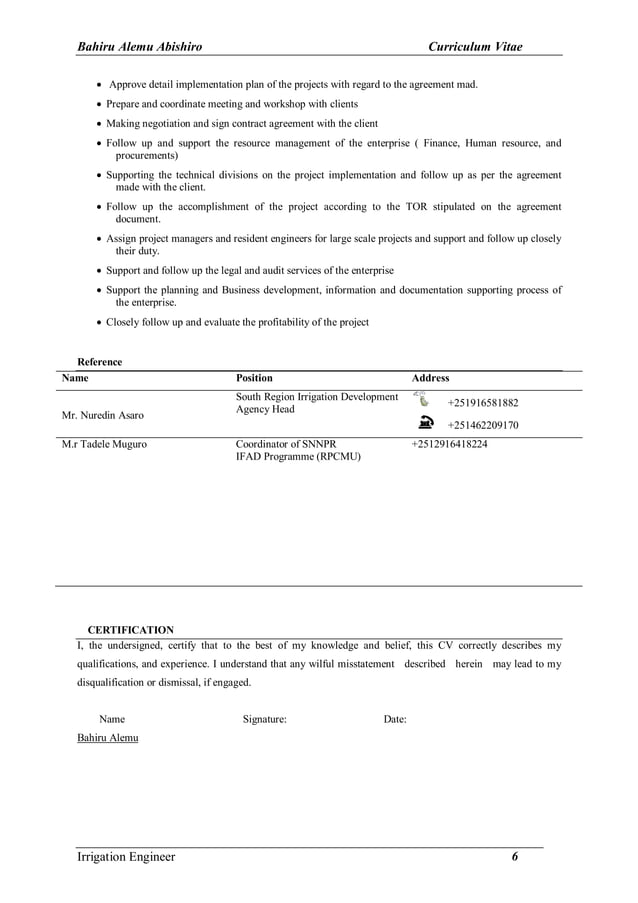 Bahiru CV.reviseduped | PDF