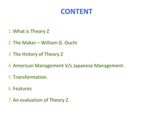 THEORY Z | PPT | Business Administration | Business