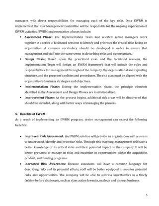 Enterprise Risk Management White Paper | PDF