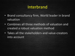 Brand valuation | PPTX