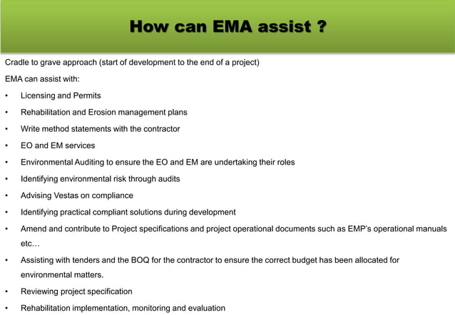 presentation on why EMA is needed | PPT