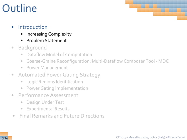 Automated Power Gating Methodology For Dataflow Based Reconfigurable