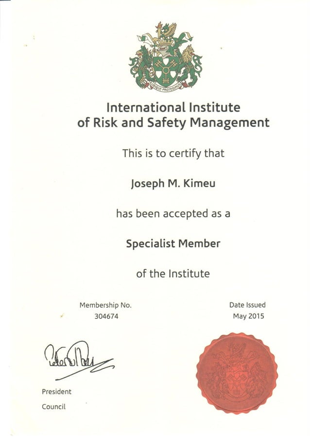 IIRSM Membership Certificate | PDF