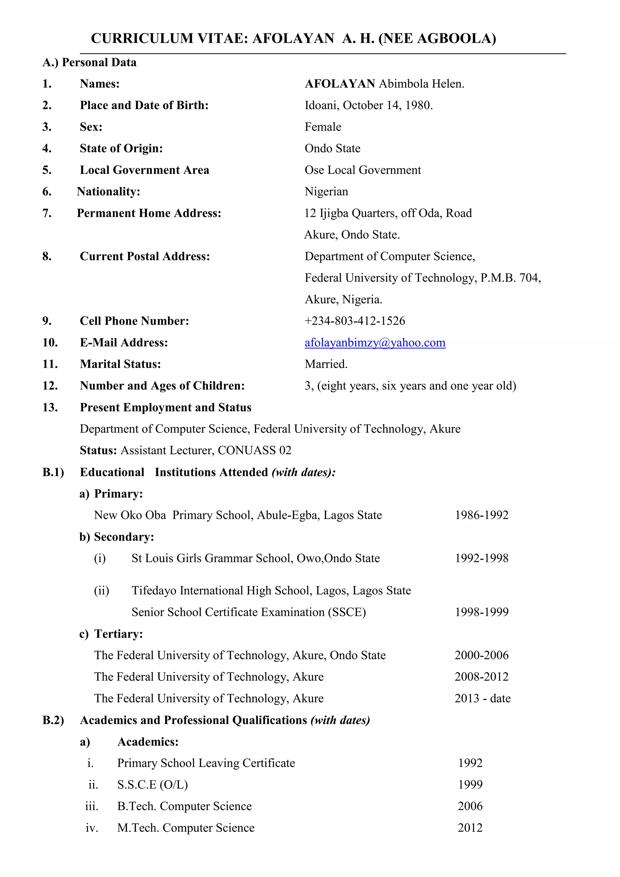 CURRICULUM VITAE 25-4-2016 | PDF