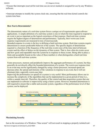 Windows Plus Real Time on a Single CPU - A Marriage of Control and Flexibility | PDF
