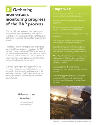 BAP Standard - The CX Approach to Biodiversity Conservation | PDF