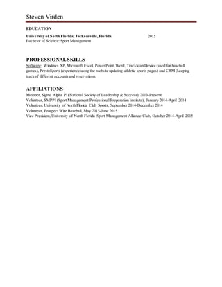 Steven Virden Resume | DOCX