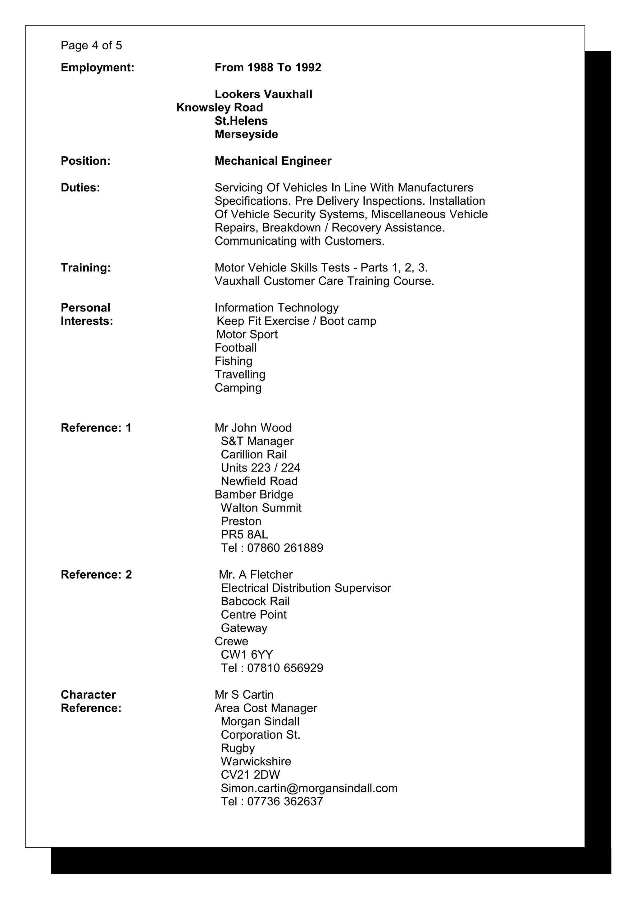 Brian Watterson CV | DOC