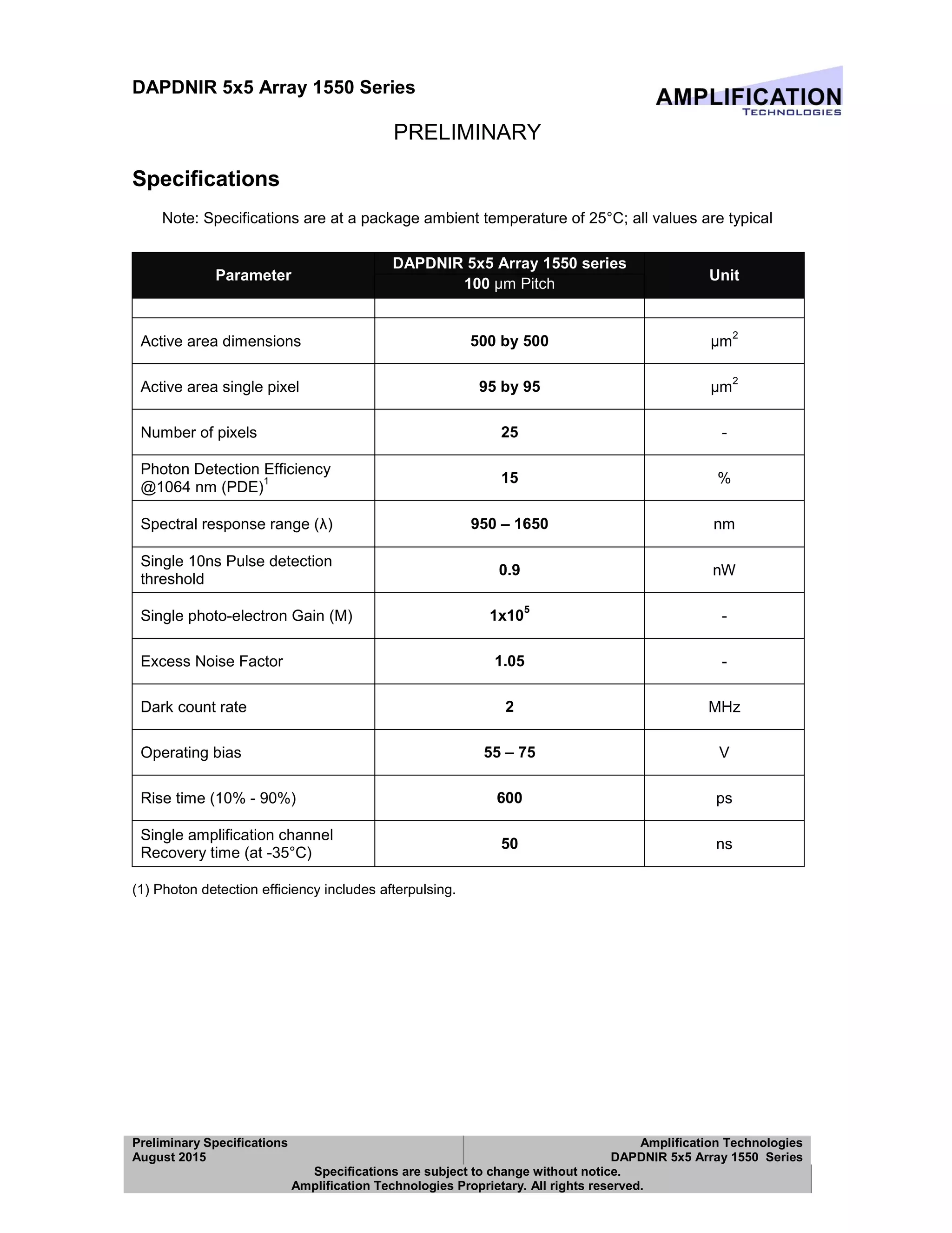 NIRDAPD_5x5_Array_1550_v03 | PDF