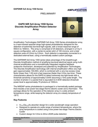 NIRDAPD_5x5_Array_1550_v03 | PDF