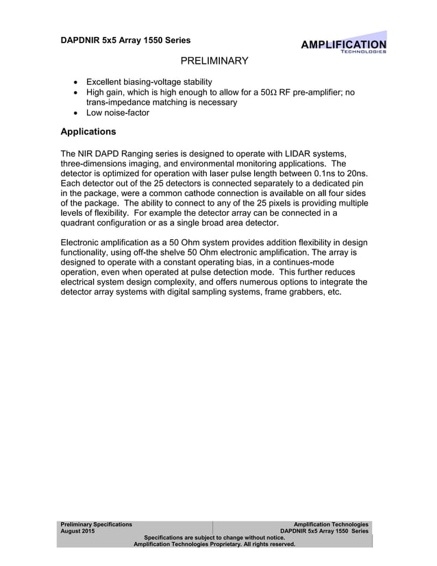 NIRDAPD_5x5_Array_1550_v03 | PDF